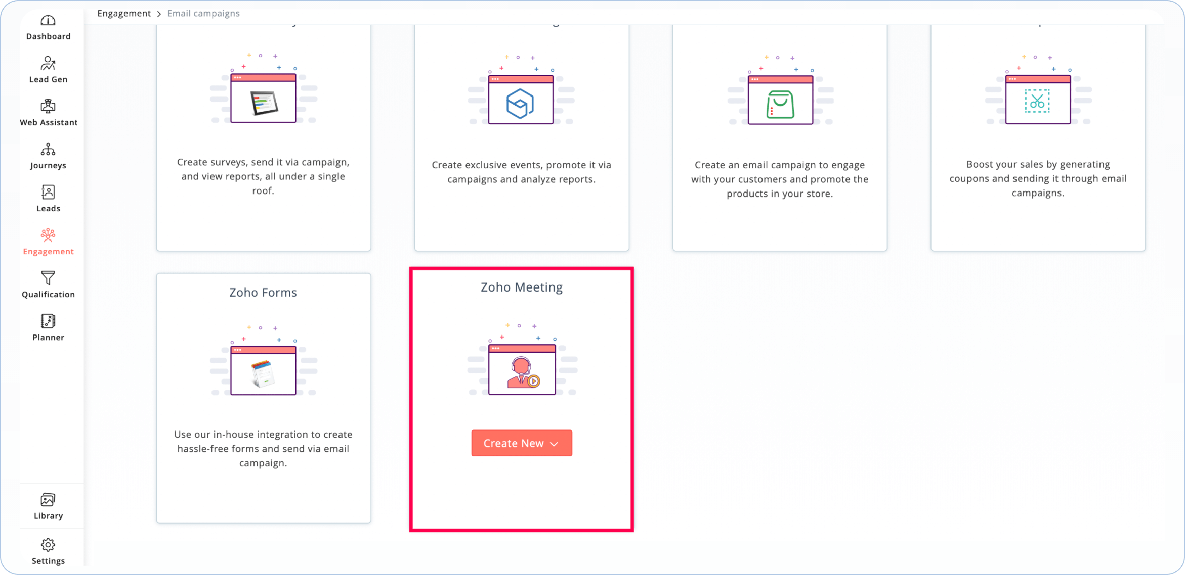 Zoho Webinar integration in Zoho Marketing Automation Zoho Webinar integration in Zoho Marketing Automation