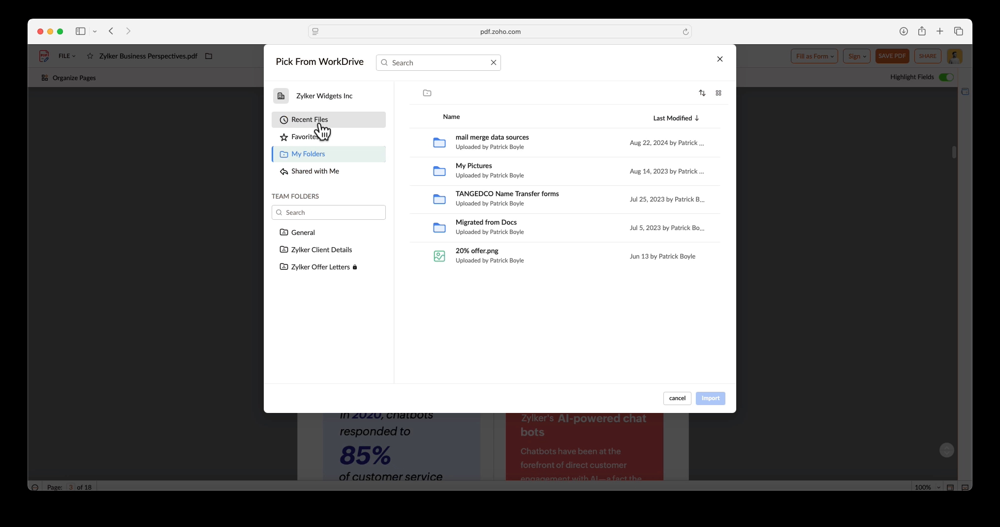 Zoho PDF Editor Video Resources
