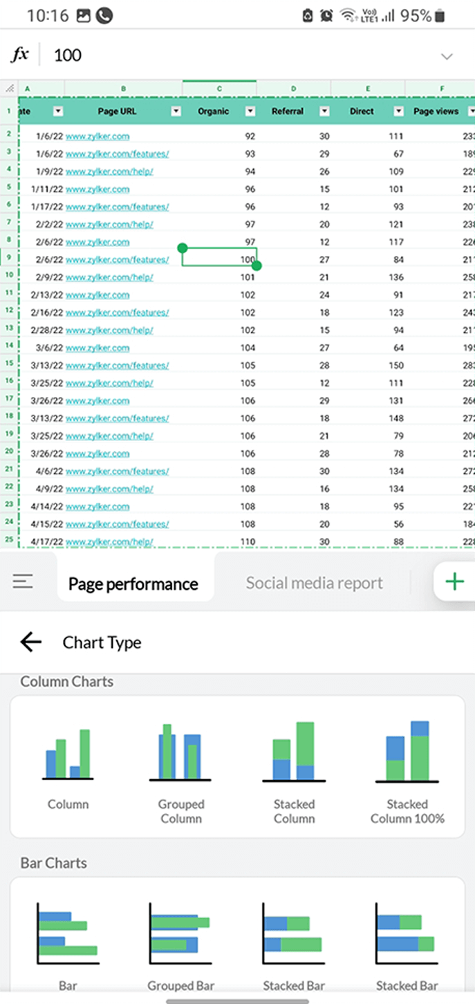 Data connections, dynamic fields, data bars, and more | Zoho Sheet '24