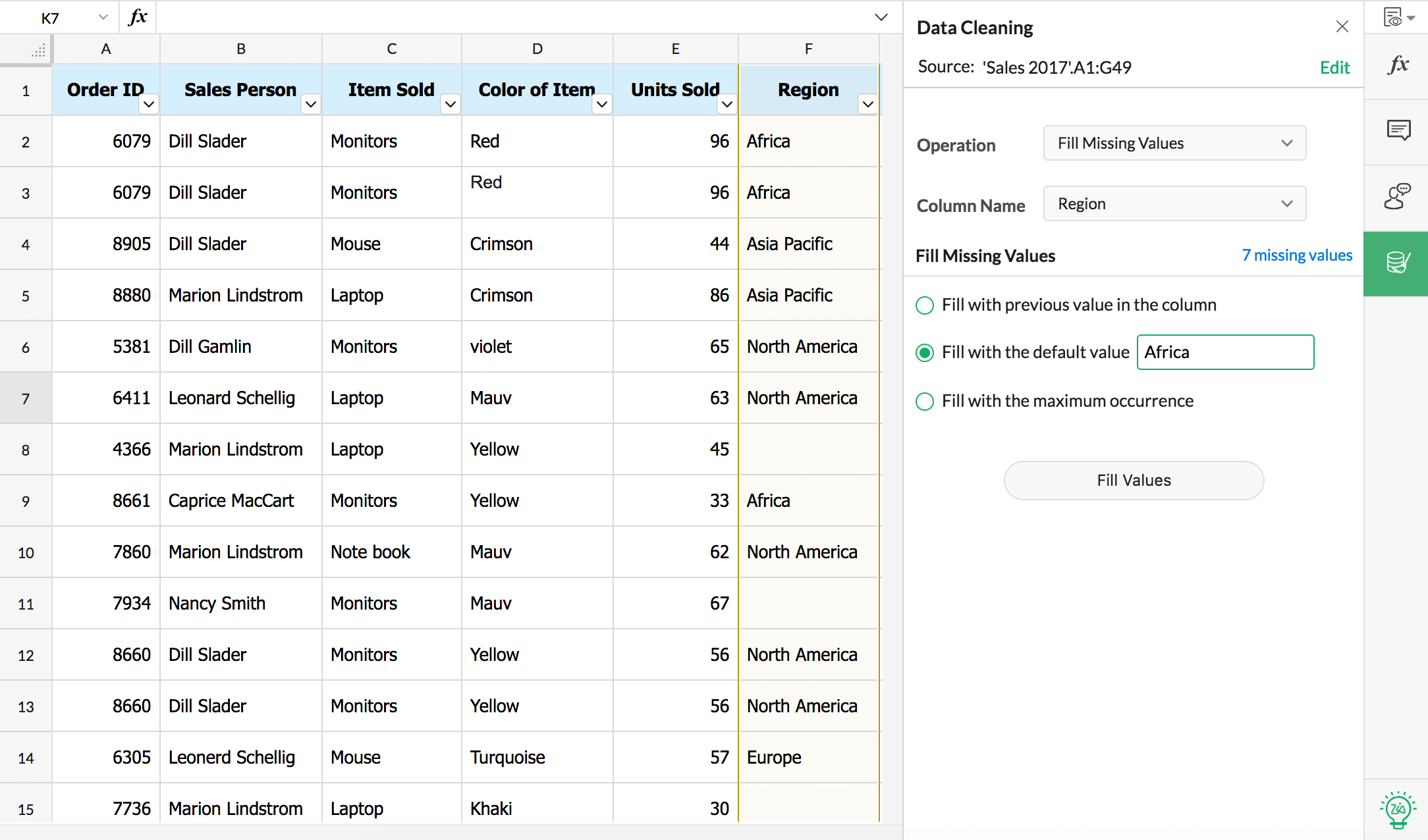  Google Sheets Zoho Sheet