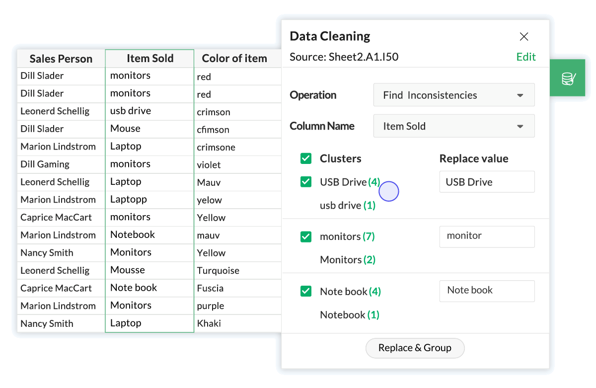Rectify Duplicate Entries Missing Values And Data Errors Zoho Sheet