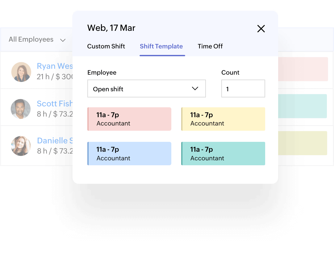 Employee Scheduling Software | Zoho Shifts Employee Scheduling Software | Zoho Shifts