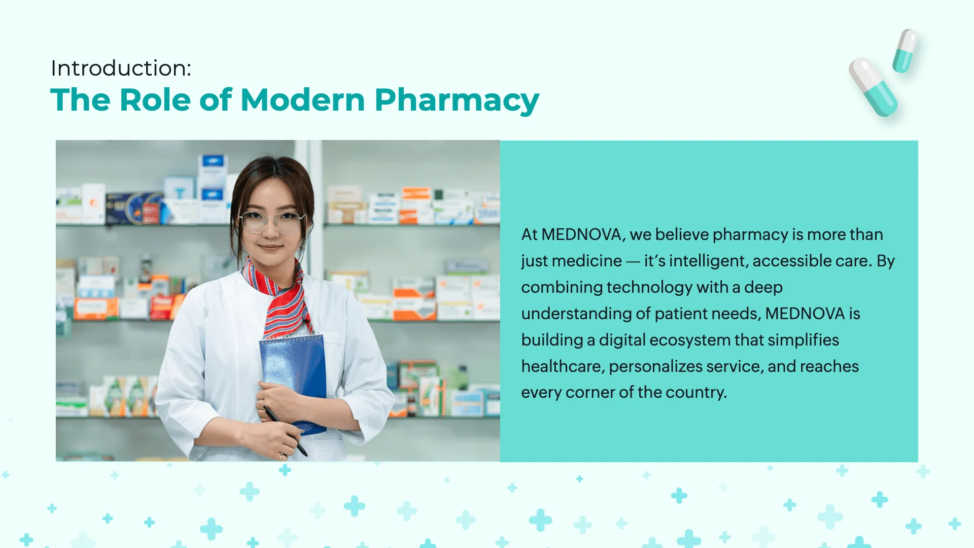 Pharmacy service presentation template