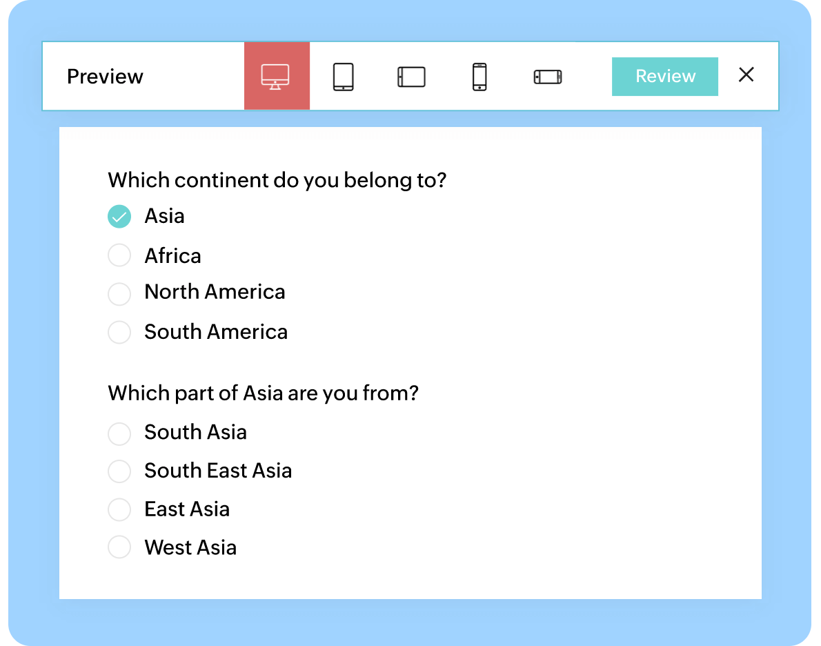 Create Personalized Surveys using Display Logic