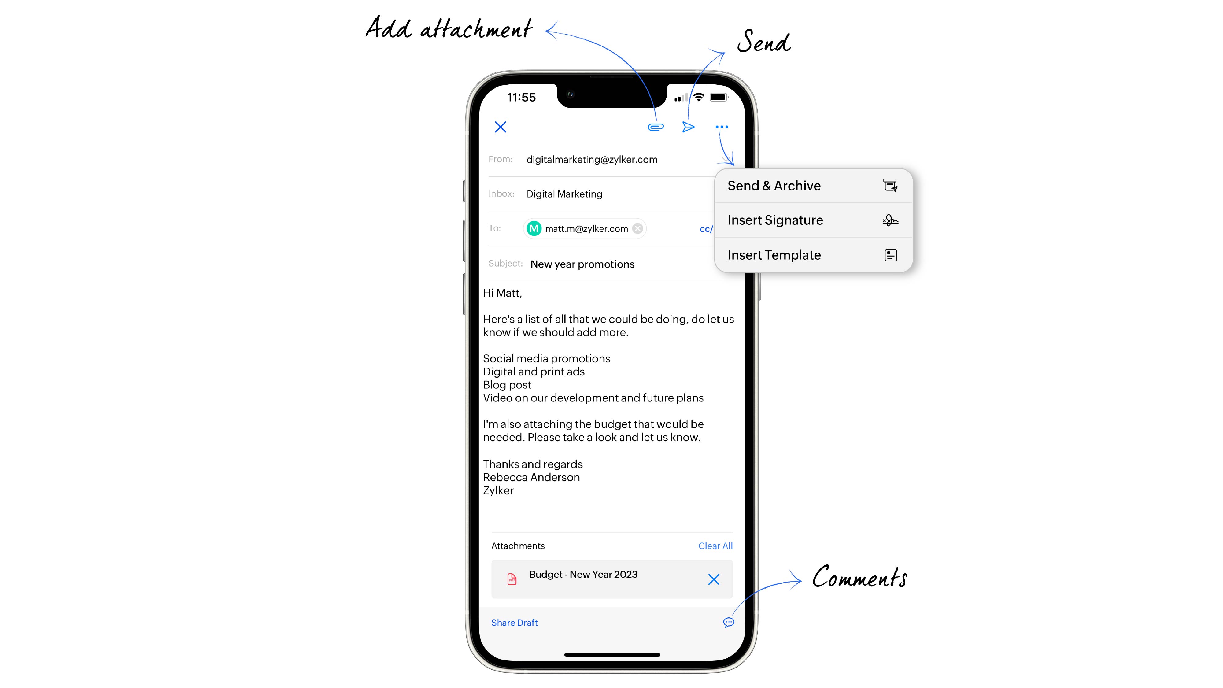 Mobile Access | Zoho TeamInbox Mobile Access | Zoho TeamInbox