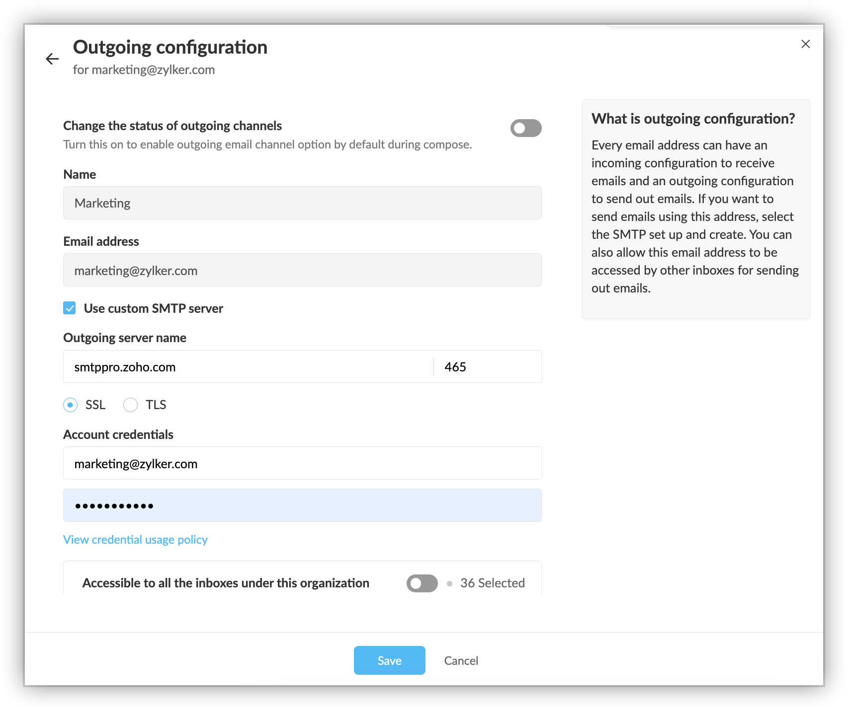 Creating Shared email channels for Team | Zoho TeamInbox