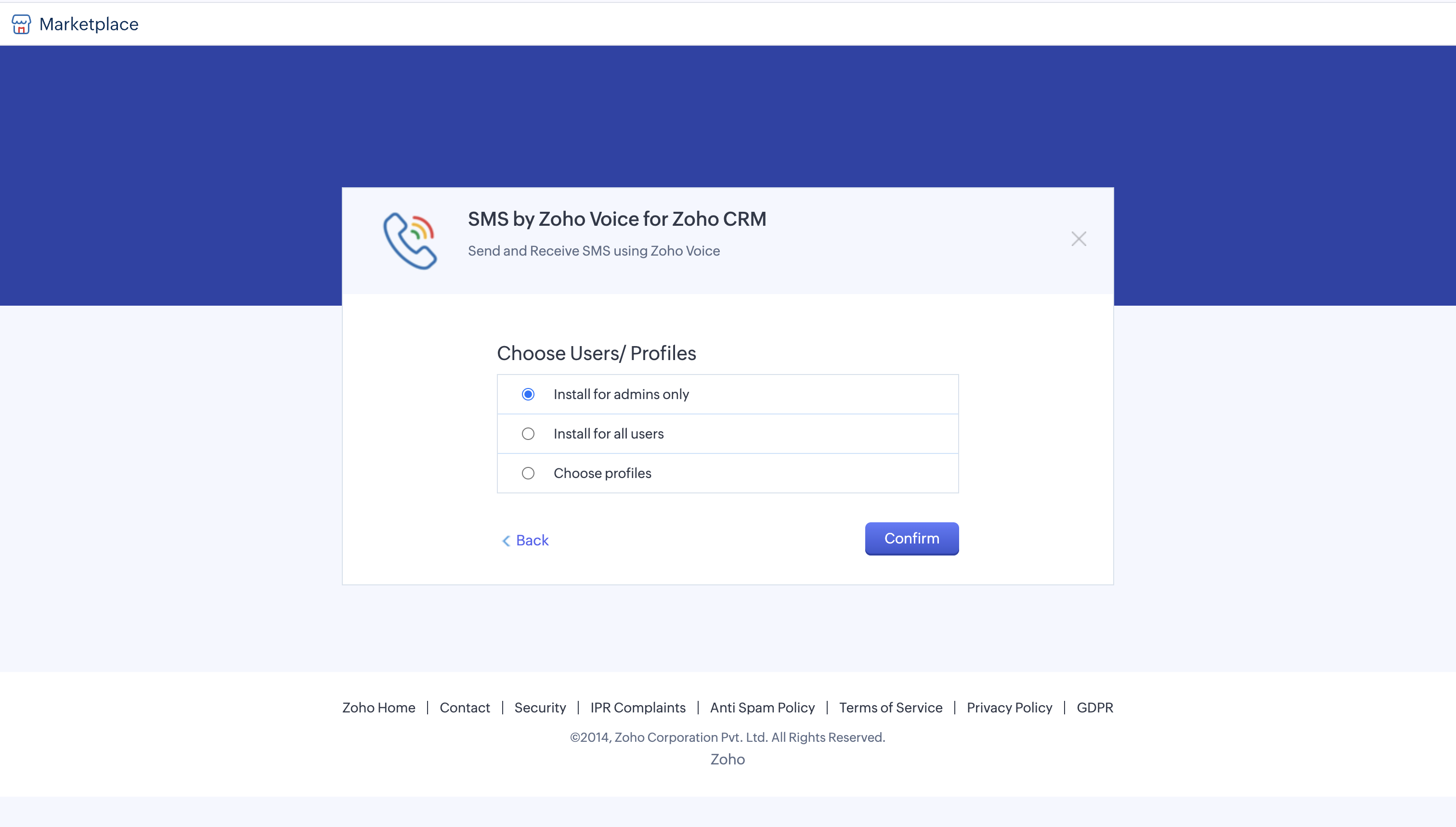 SMS for Zoho CRM by Zoho Voice
