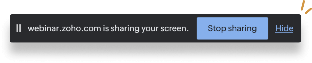 How To Screen Share In A Webinar Zoho Webinar