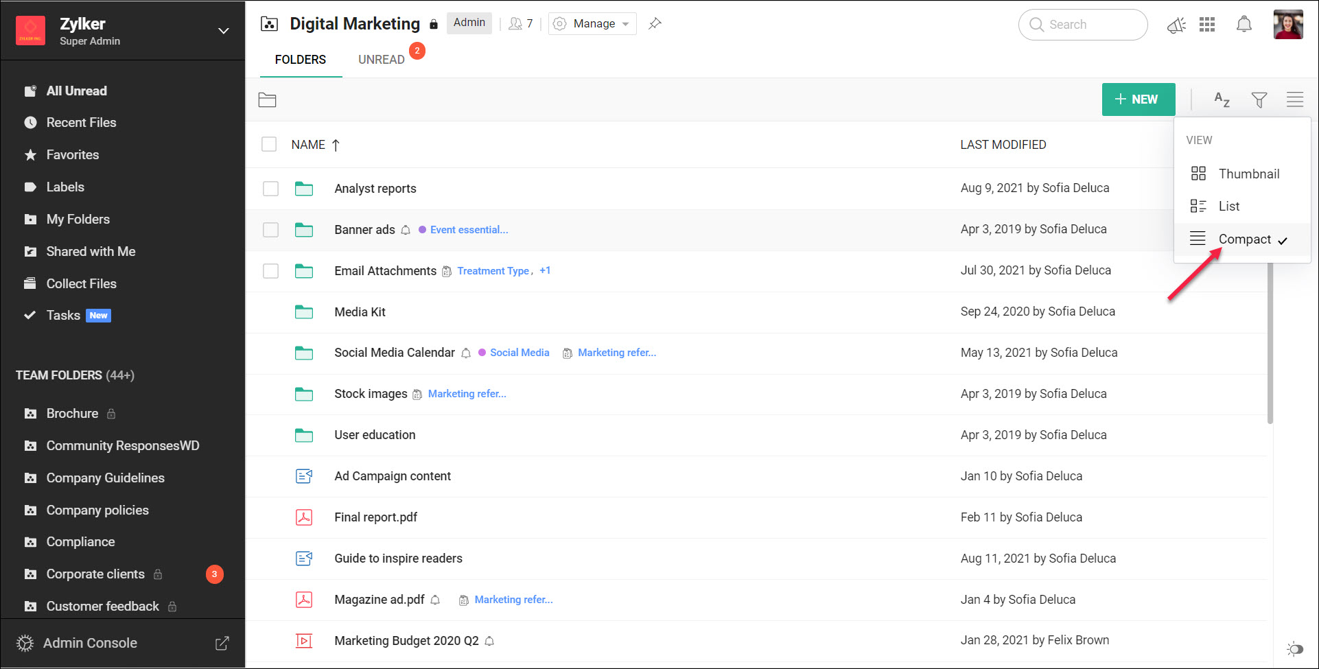 What's New in Zoho WorkDrive
