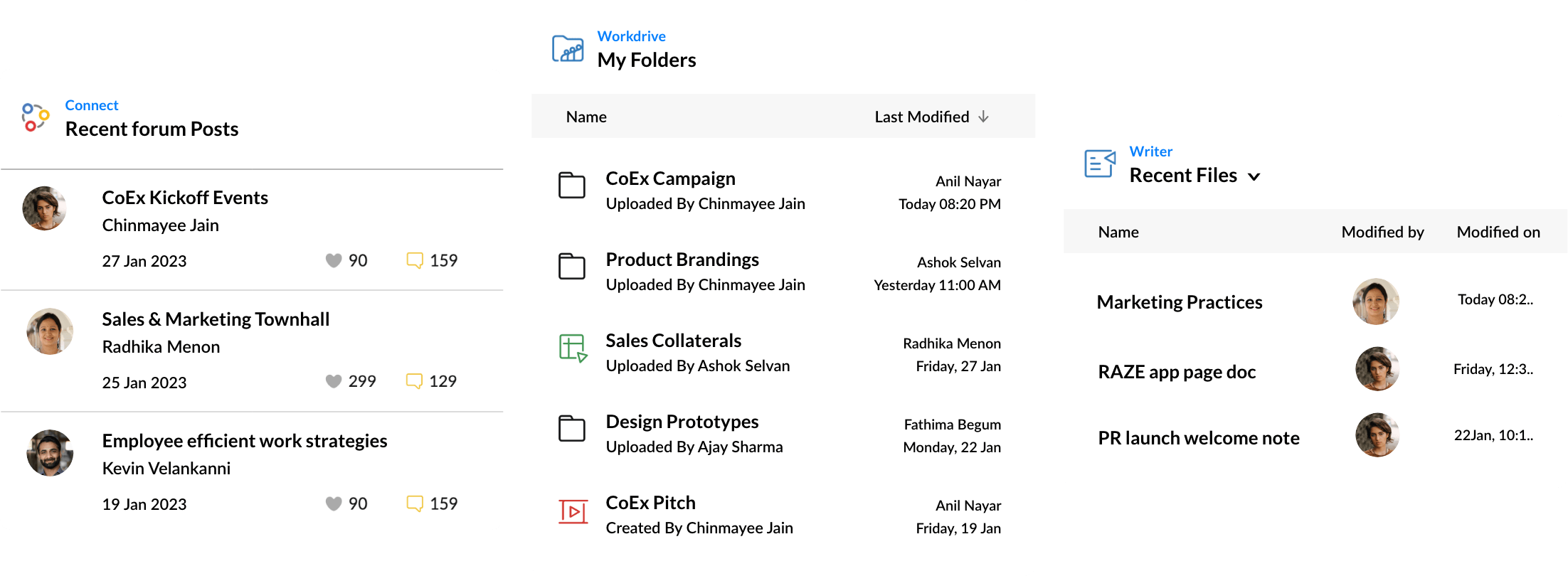 Productivity & communication tools for business - Zoho Workplace
