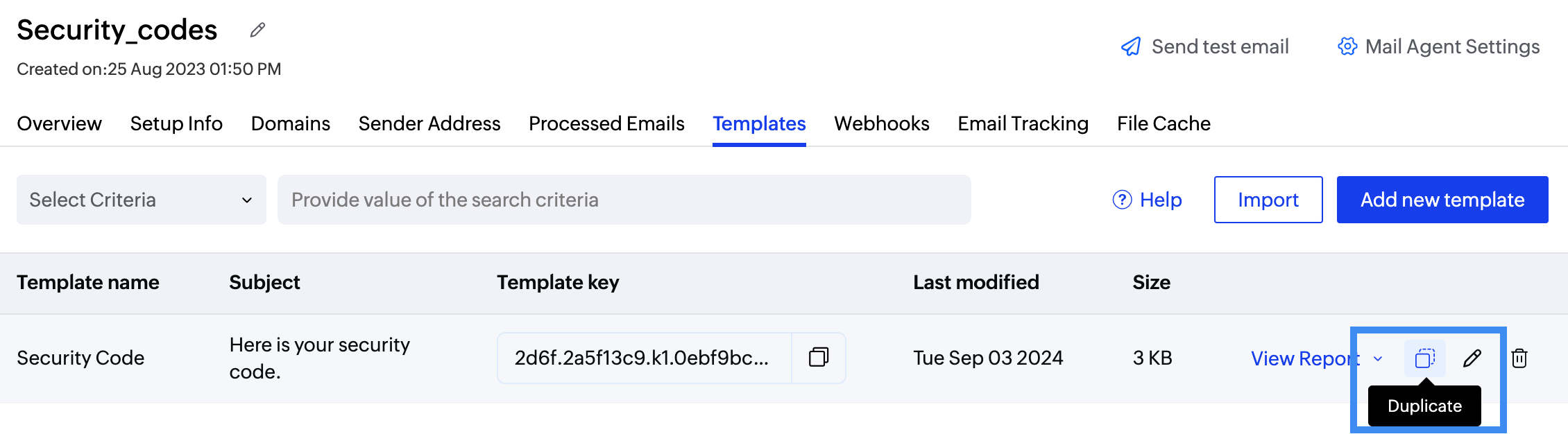 Templates for Transactional emails