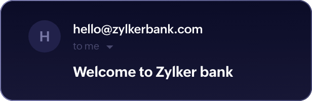 Transactional email for Finance Sector | Zoho ZeptoMail Transactional email for Finance Sector | Zoho ZeptoMail